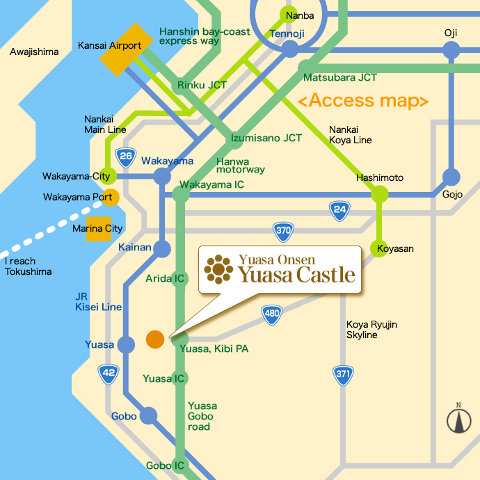 Access | Yuasa Onsen Yuasa Castle